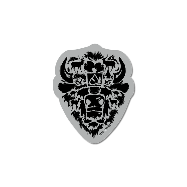 Buffalo Head - Decal by Arkie Apparel