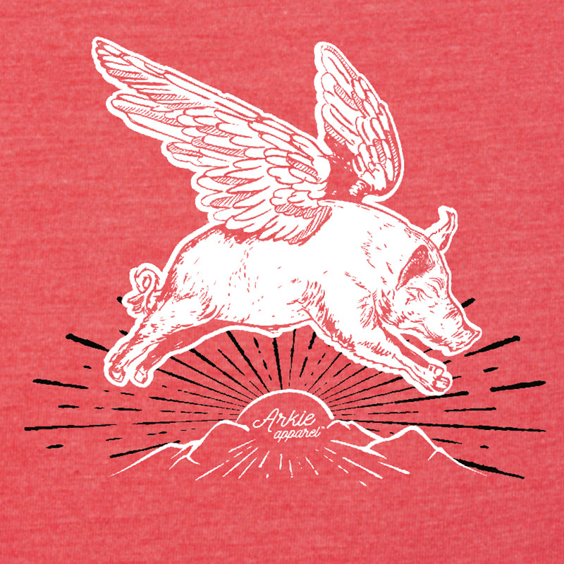 Pigs Fly - Decal by Arkie Apparel